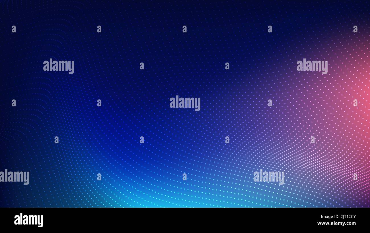 Abstract technology dots halftone effect particles vibrant gradient ...