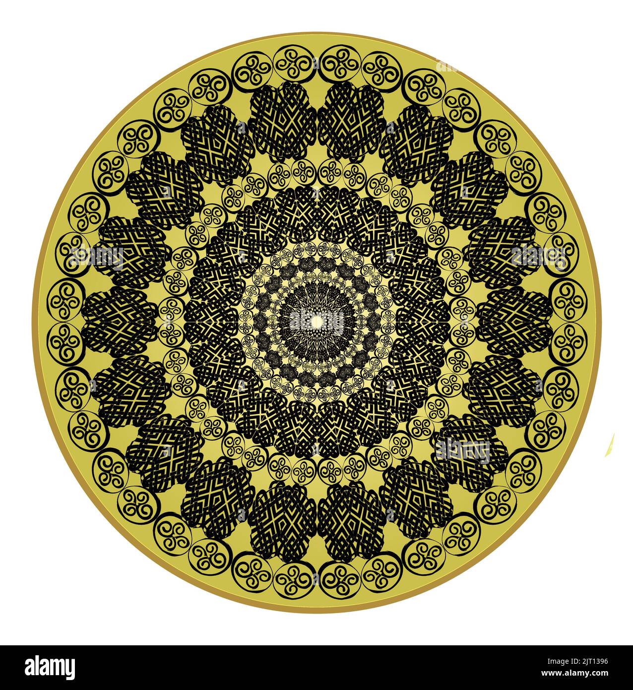 Mandala golden vector Stock Vector Image & Art - Alamy