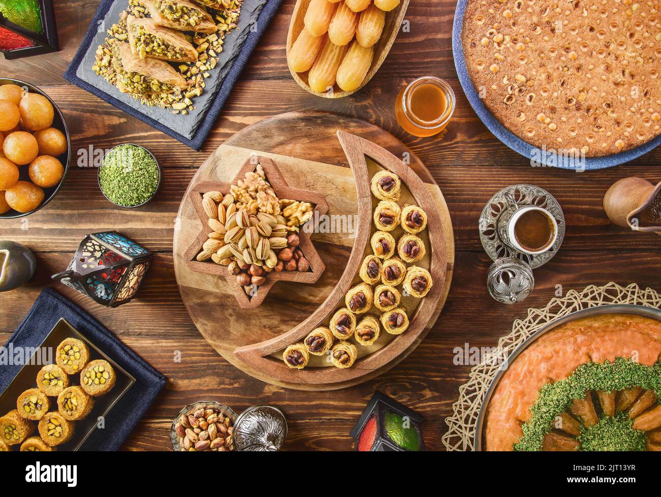 Arabic Cuisine: Middle Eastern desserts. Delicious collection of ...