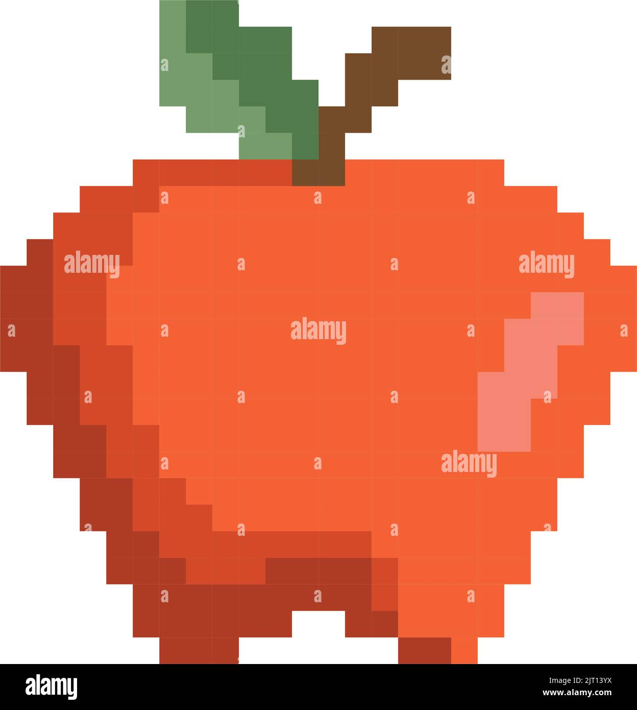 apple pixel art style icon Stock Vector Image & Art - Alamy