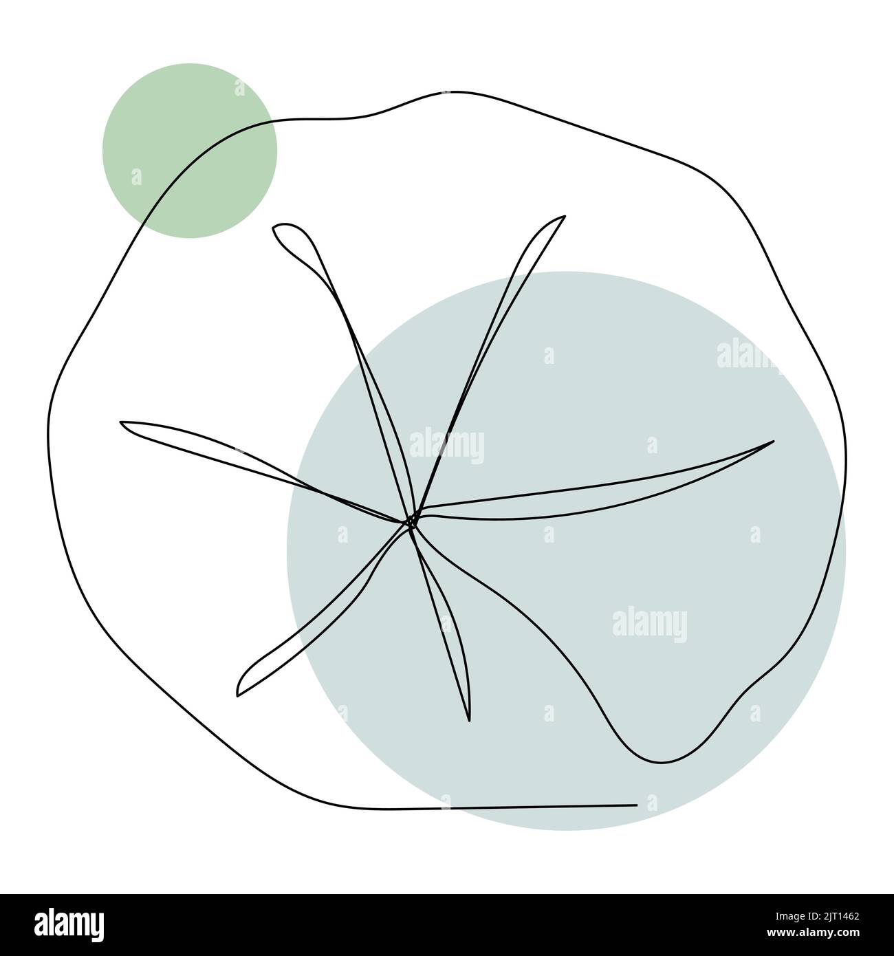 Plant leaves line art. Contour drawing. Minimalism art Stock Vector ...