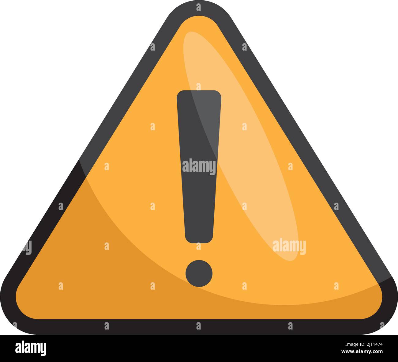 alert symbol in triangle signal Stock Vector Image & Art - Alamy