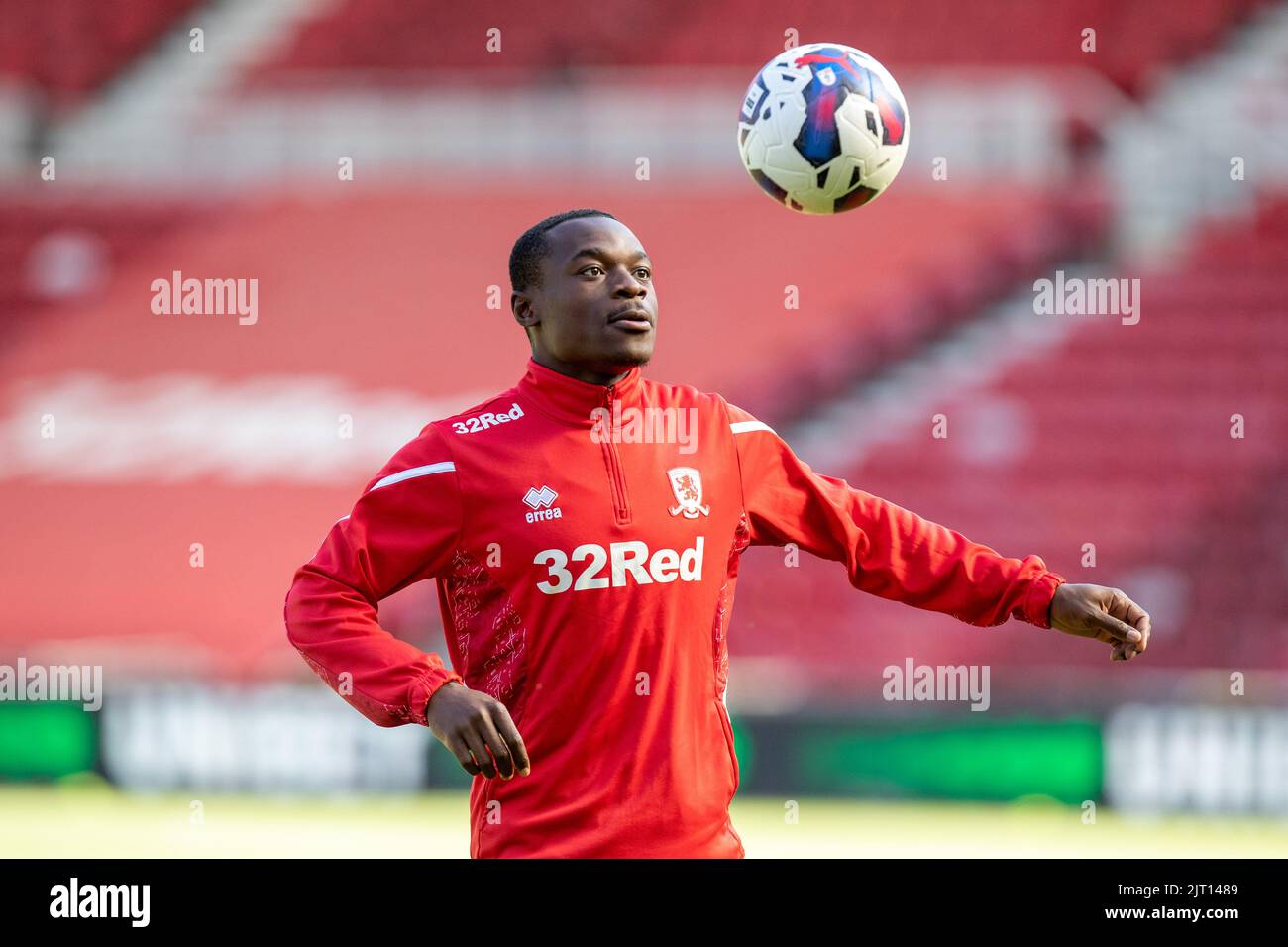 Marc Bola #27 of Middlesbrough during the pre match warm up Stock Photo ...