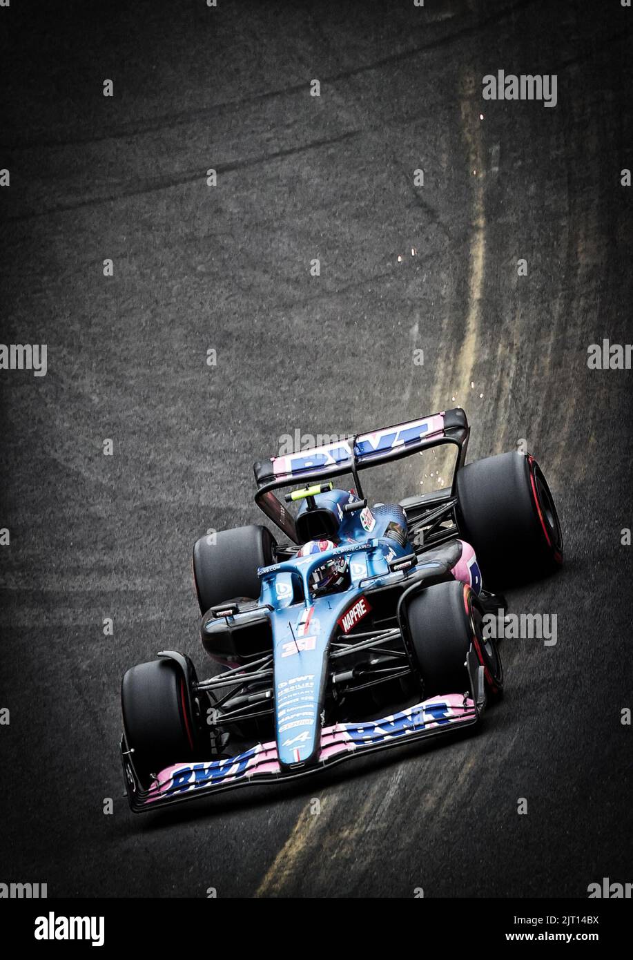BWT Alpine French rider Esteban Ocon pictured in action during the ...
