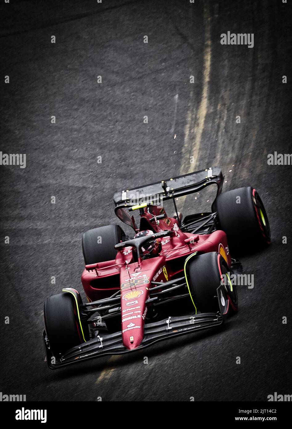 Scuderia Ferrari Spanish rider Carlos Sainz Jr. pictured in action ...