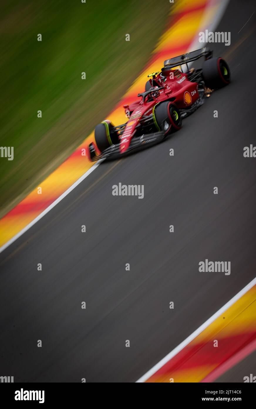 Scuderia Ferrari Spanish rider Carlos Sainz Jr. pictured in action ...