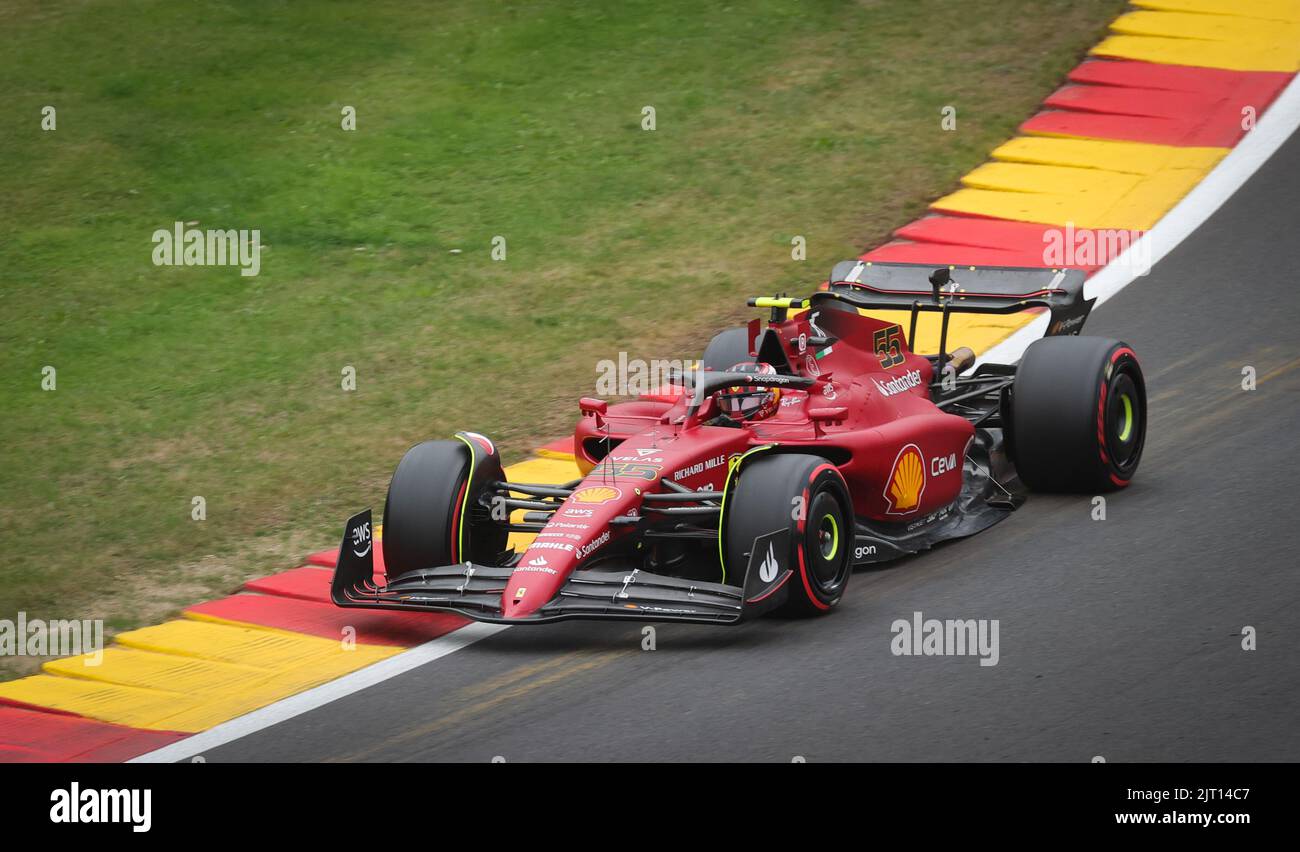 Scuderia Ferrari Spanish rider Carlos Sainz Jr. pictured in action ...