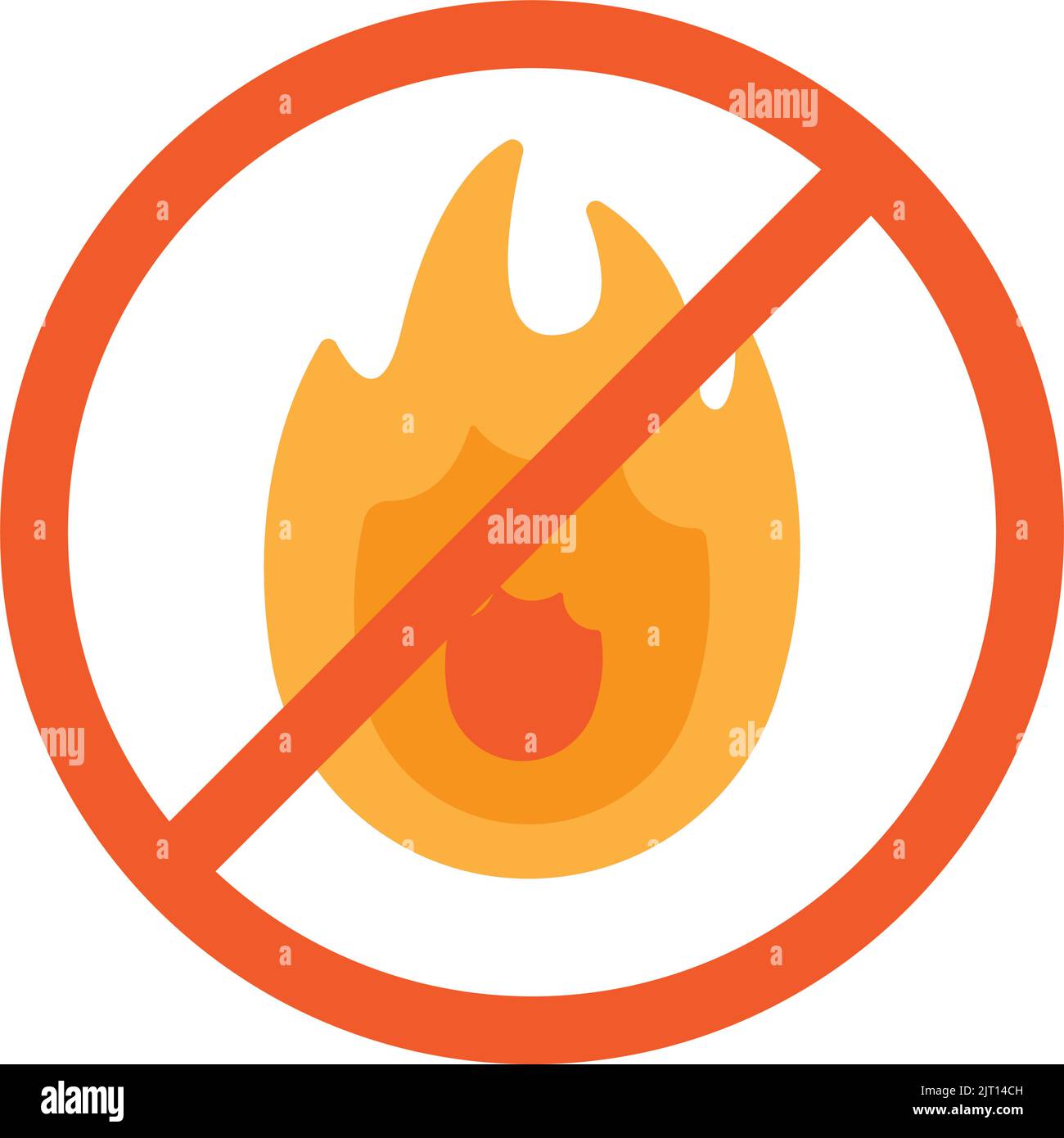 fire flame stop signal icon Stock Vector Image & Art - Alamy