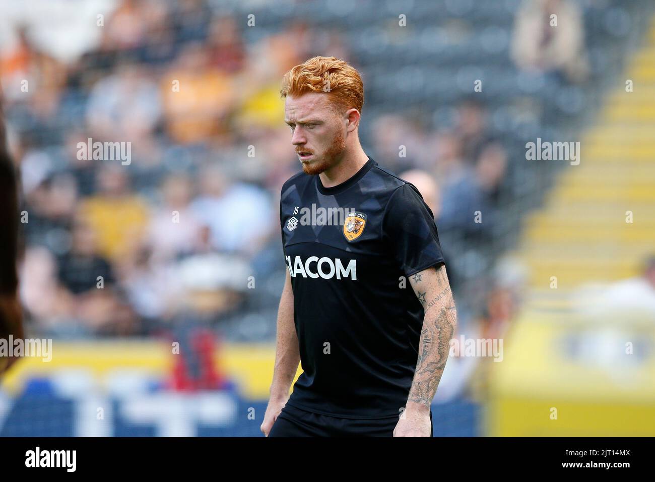 Ryan Woods #15 of Hull City warms up before the game Stock Photo - Alamy