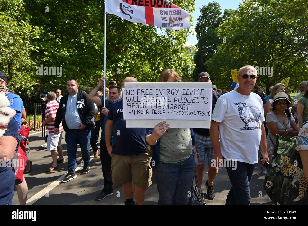 London, UK. 27th August 2022. Save Our Rights UK against today the ...