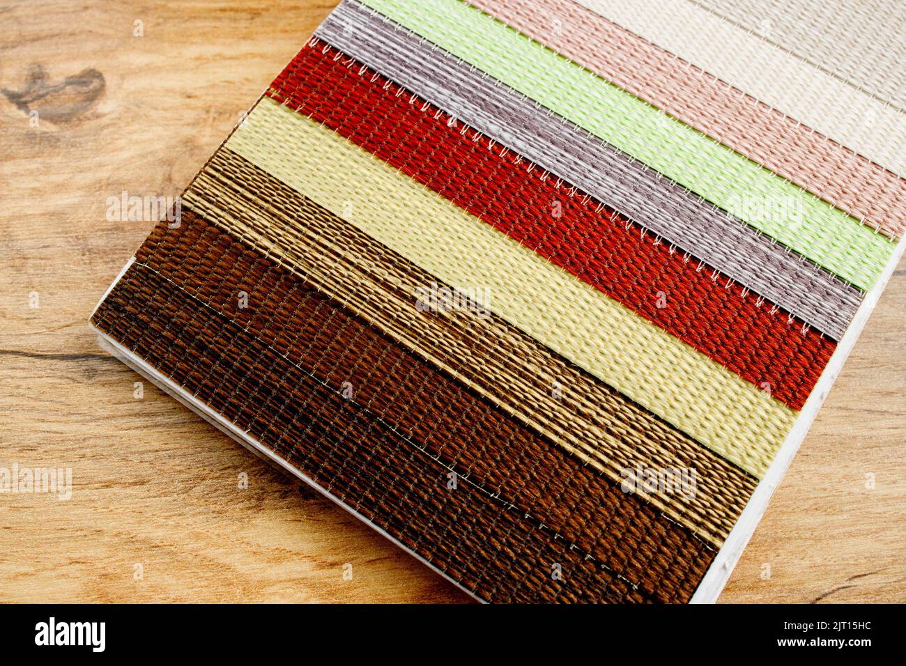 Catalog of different shades of fabric colors. Variety of color of dense ...