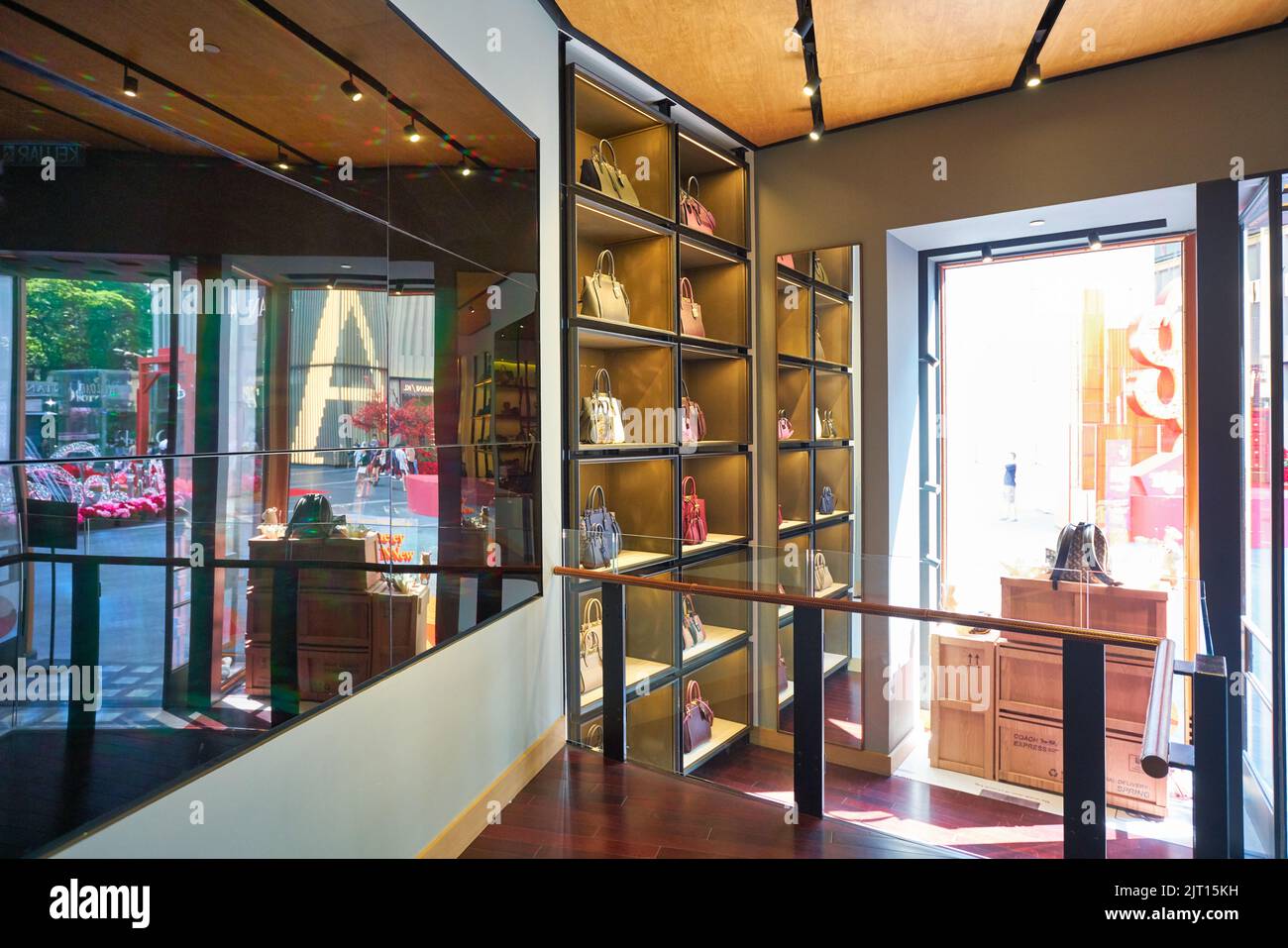 KUALA LUMPUR, MALAYSIA - CIRCA JANUARY, 2020: interior shot of Coach ...