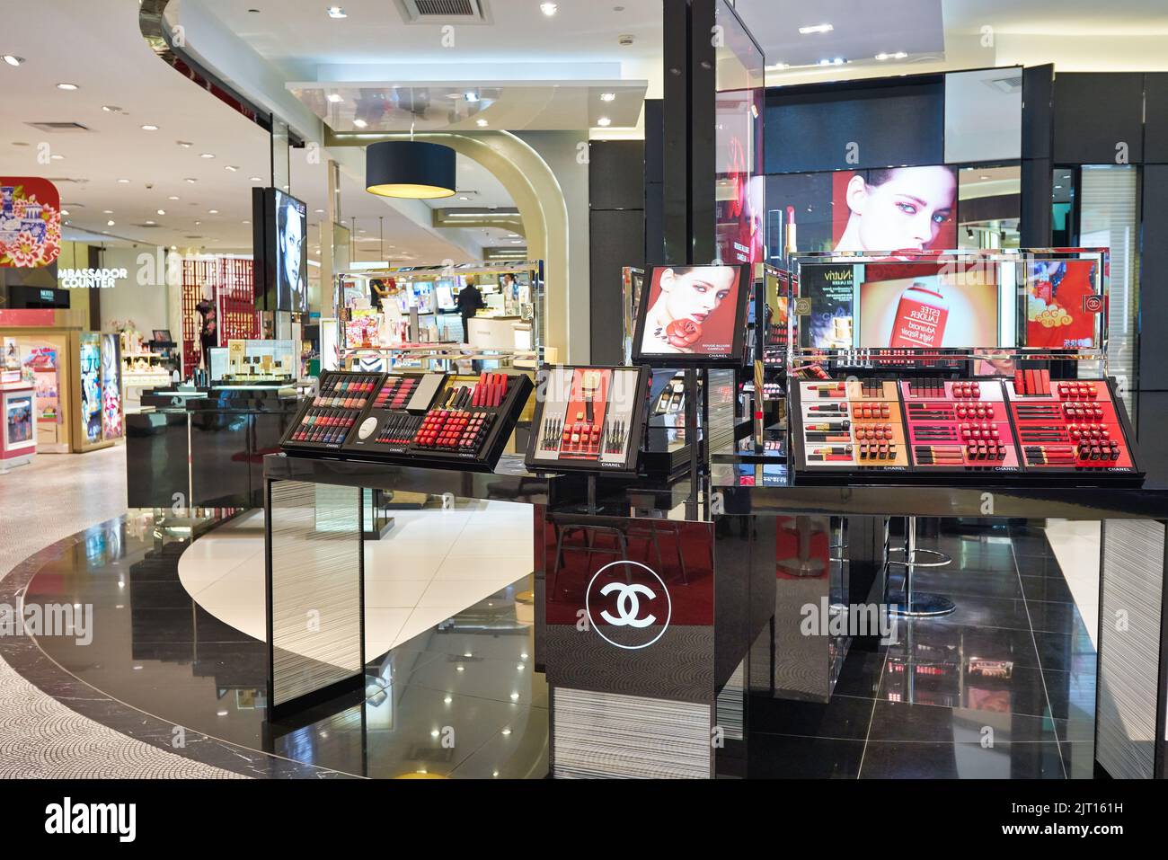 KUALA LUMPUR, MALAYSIA - CIRCA JANUARY, 2020: Chanel counter at ...
