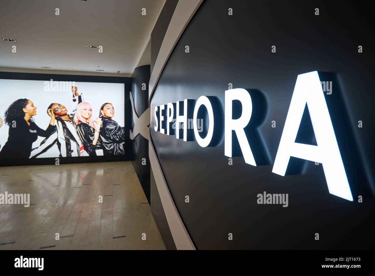 KUALA LUMPUR, MALAYSIA - JANUARY 18, 2020: close up shot of Sephora ...