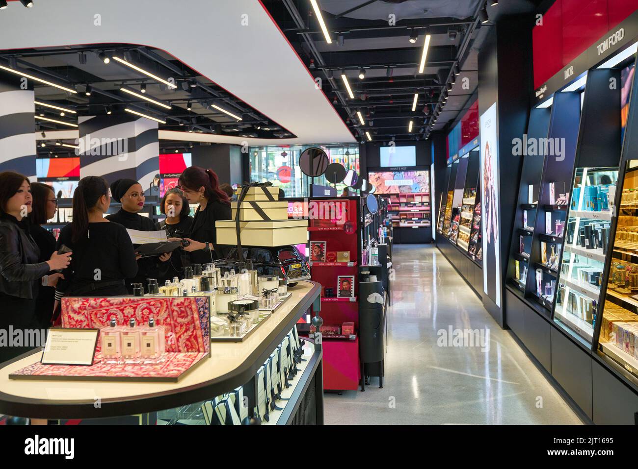 KUALA LUMPUR, MALAYSIA - JANUARY 18, 2020: interior shot of Sephora ...