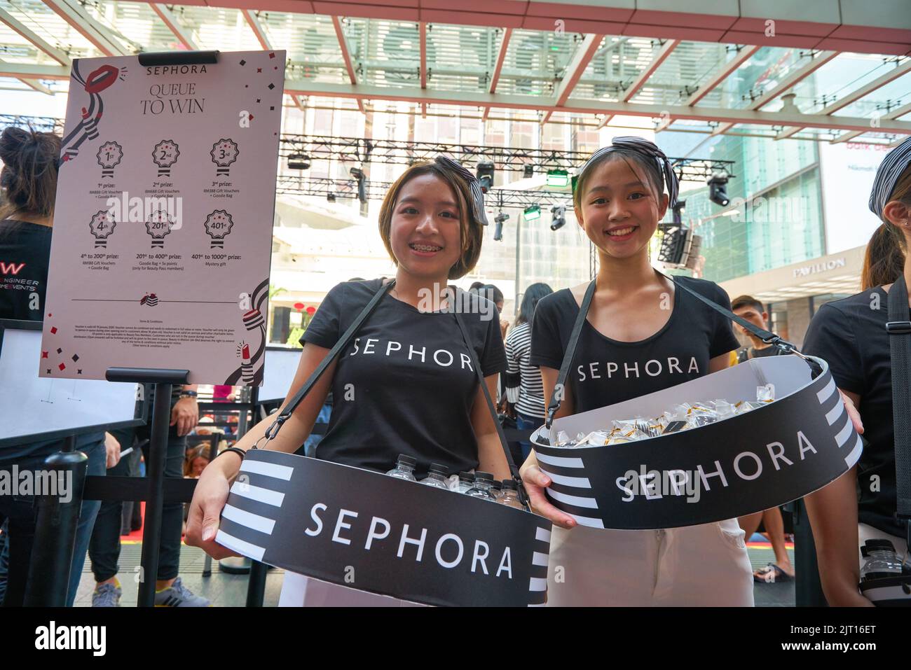 KUALA LUMPUR, MALAYSIA - JANUARY 18, 2020: Sephora grand opening day ...