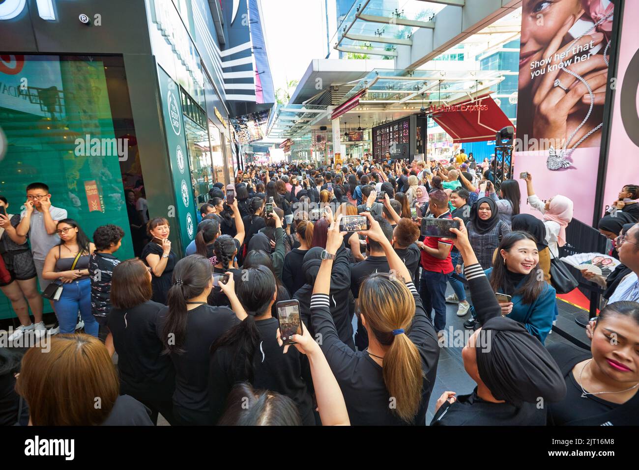 KUALA LUMPUR, MALAYSIA - JANUARY 18, 2020: atmosphere on Sephora grand ...