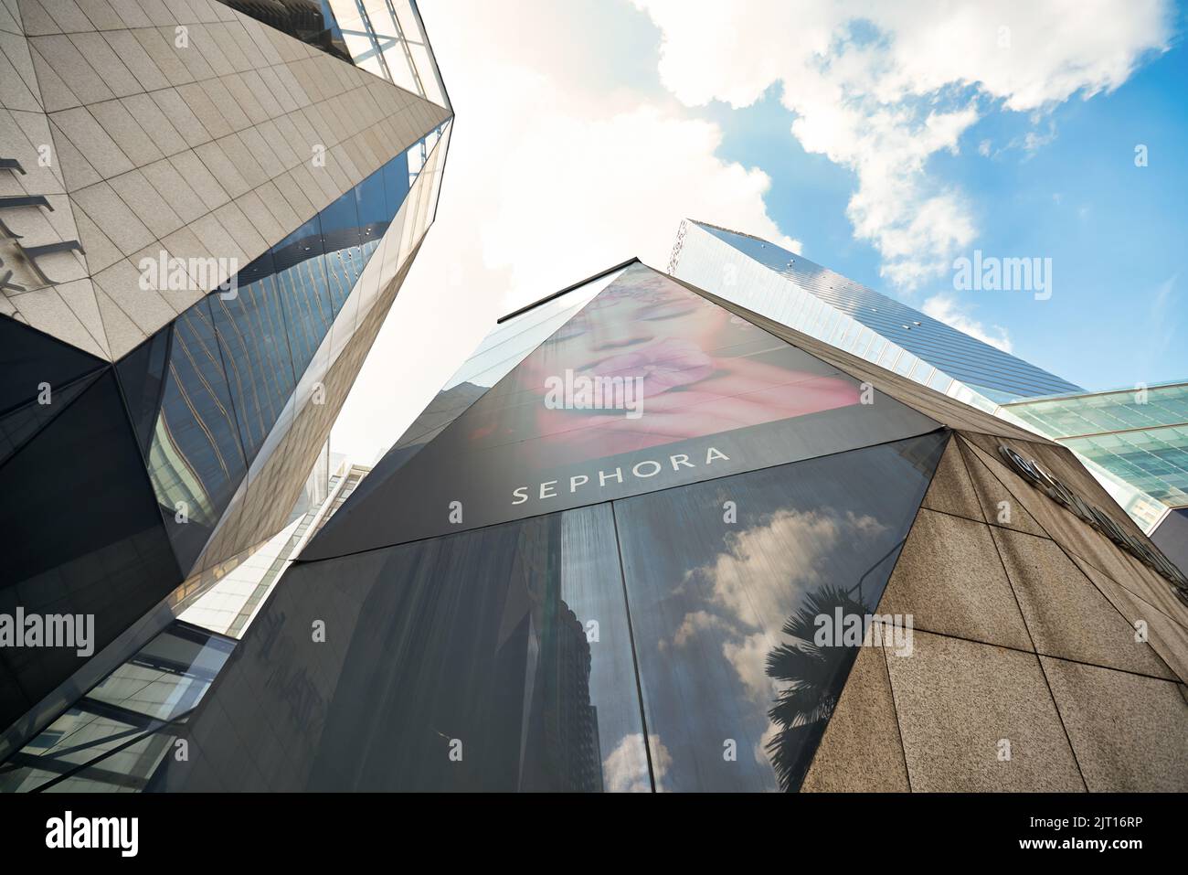 KUALA LUMPUR, MALAYSIA - CIRCA JANUARY, 2020: Sephora sign as seen on a ...