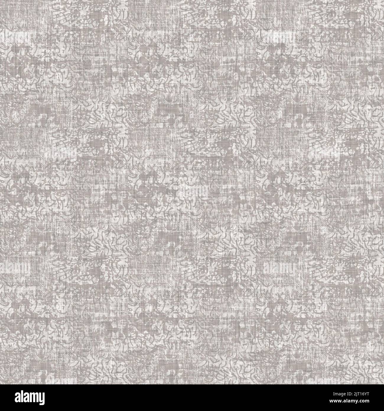French grey irregular mottled linen seamless pattern. Tonal country ...