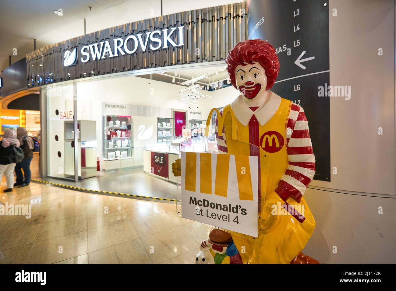 KUALA LUMPUR, MALAYSIA - CIRCA JANUARY, 2020: Ronald McDonald character ...
