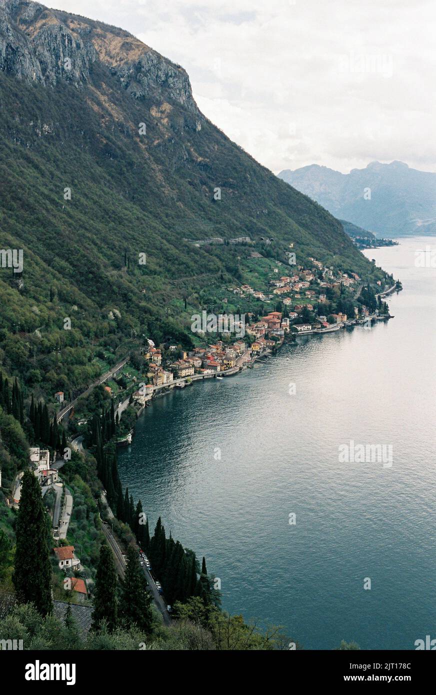 Small town on the shores of Lake Como. Varenna, Italy Stock Photo - Alamy