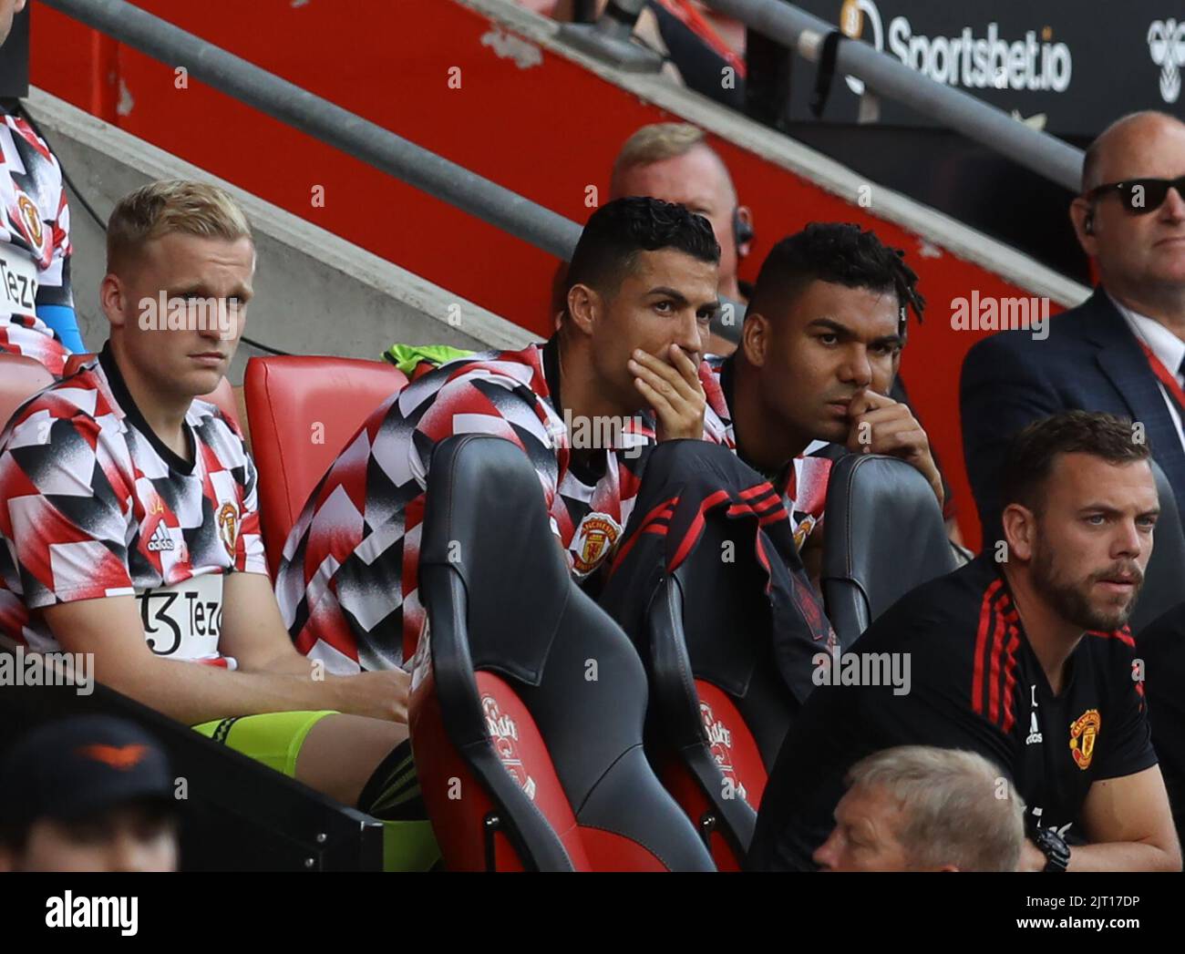 Southampton, England, 27th August 2022. Cristiano Ronaldo of Manchester ...