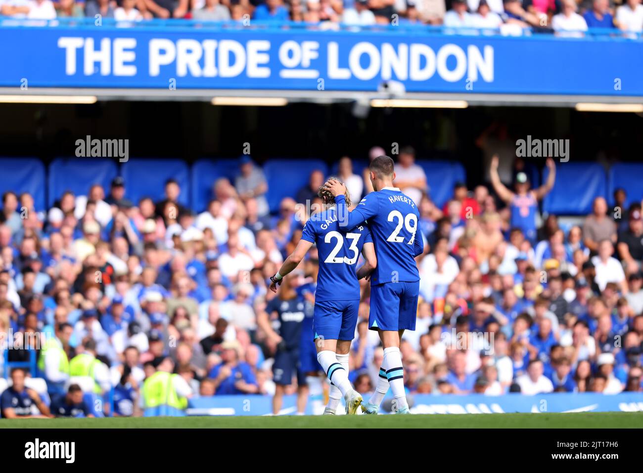27th August 2022; Stamford Bridge, Chelsea, London, England: Premier League football, Chelsea ...
