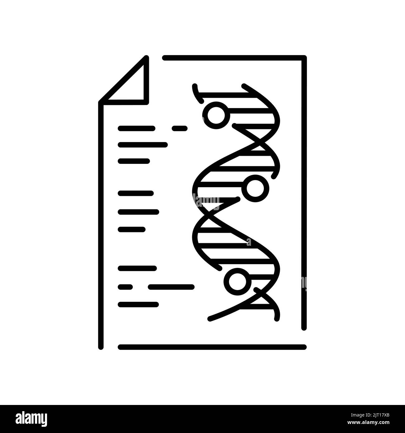 Genetic diagnosis olor line icon. Medical test. Pictogram for web page ...