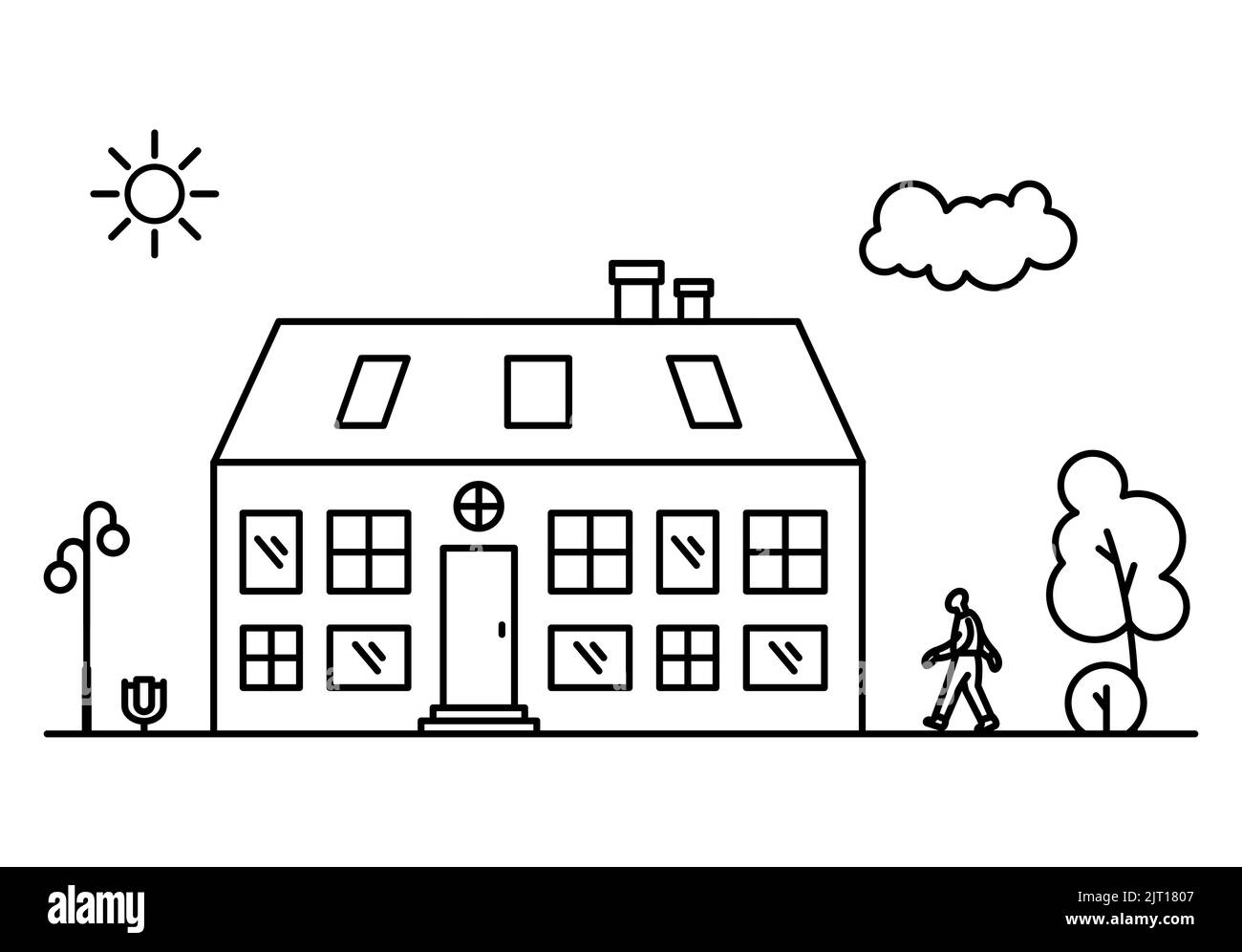 Facade picture Stock Vector Images - Alamy