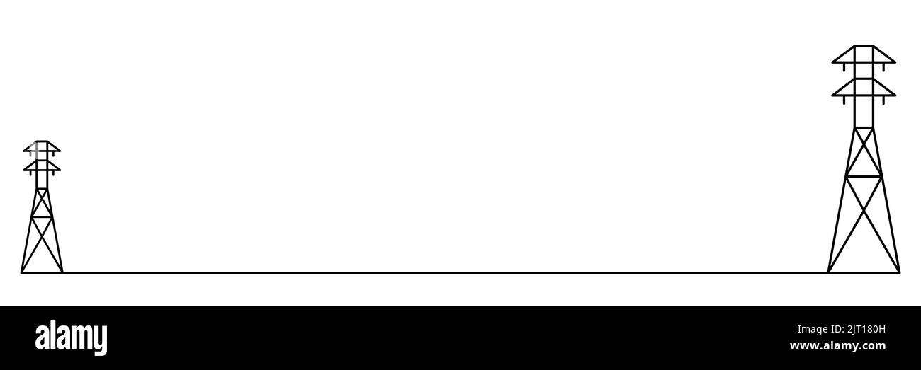 Powerline pole Cut Out Stock Images & Pictures - Alamy