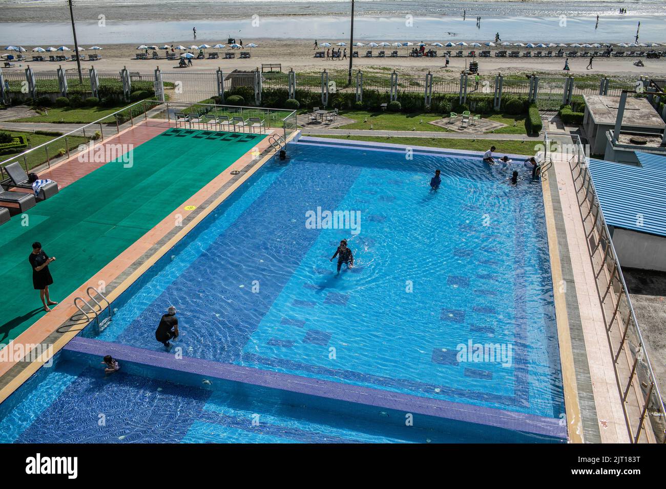 Cox Bazar, Bangladesh. 23rd Aug, 2022. View of the Hotel Jol Torongo ...