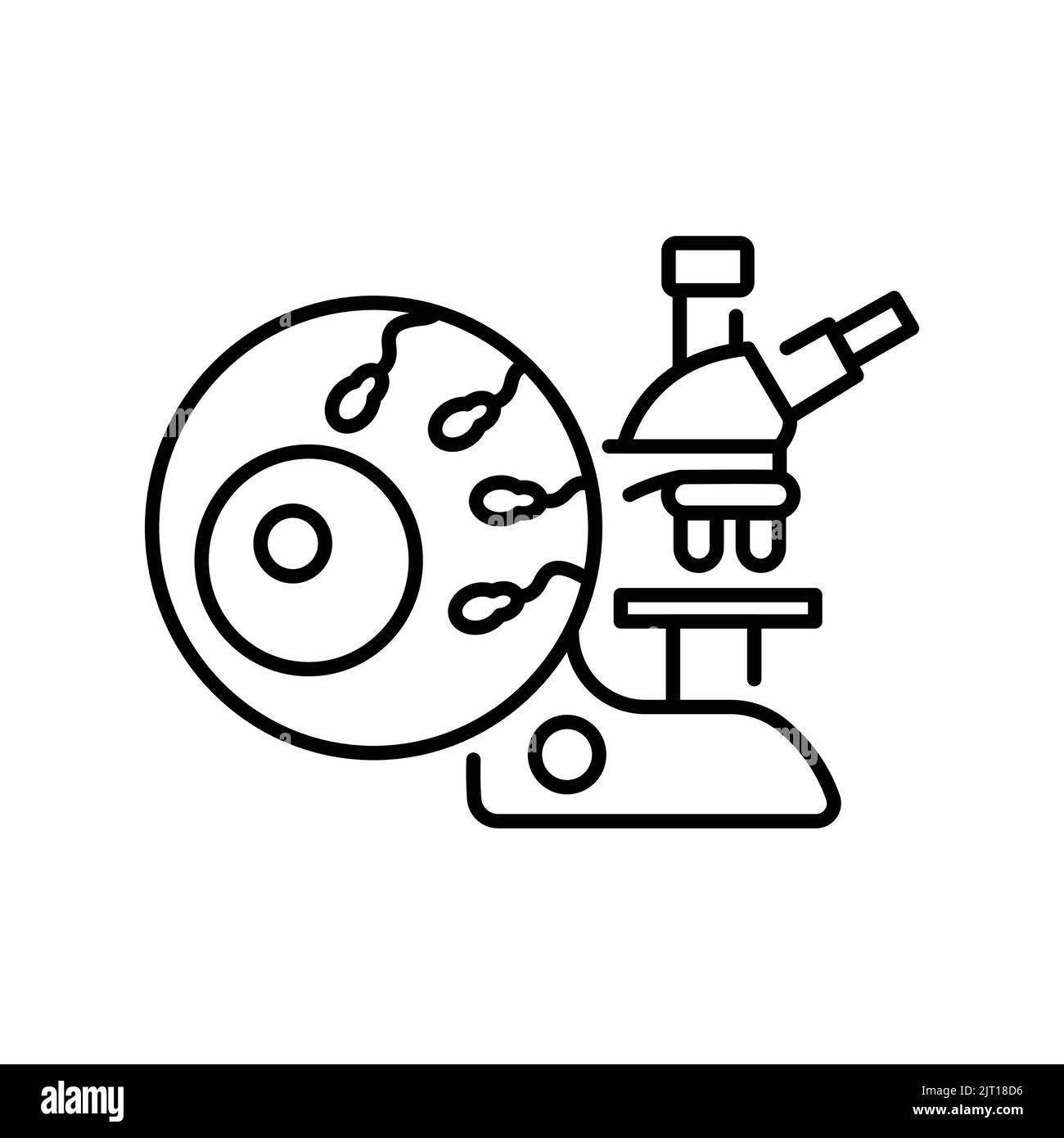 In vitro fertilization olor line icon. Pregnancy. Pictogram for web ...