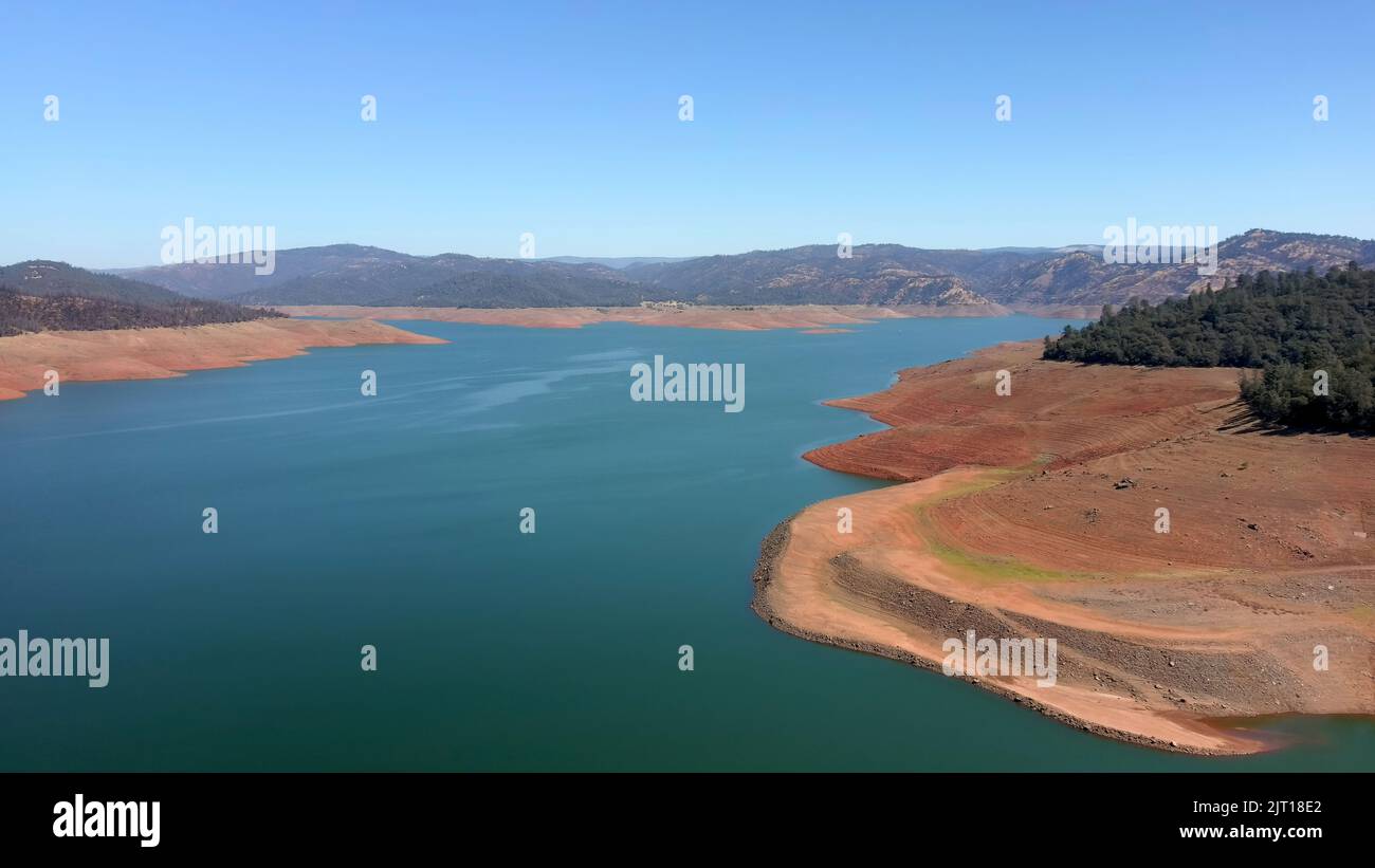 Lake Oroville In The California Drought Stock Photo - Alamy