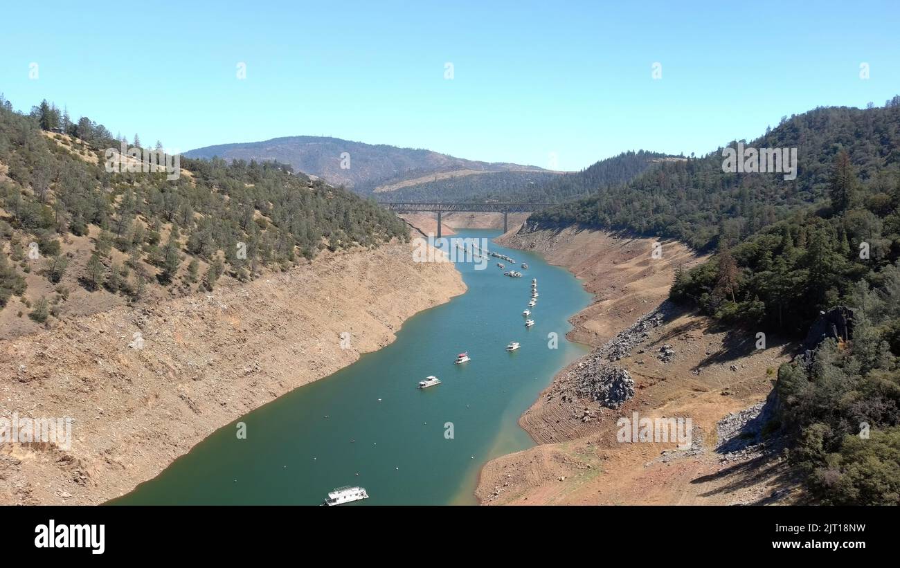 Lake Oroville In The California Drought Stock Photo - Alamy