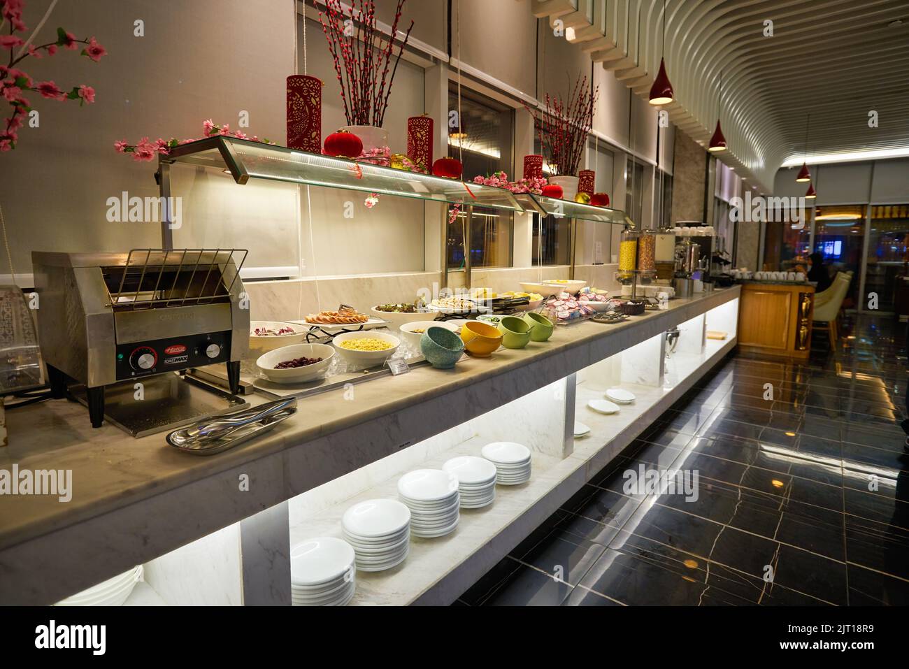 SINGAPORE - CIRCA JANUARY, 2020: smorgasbord served at Mercure ...