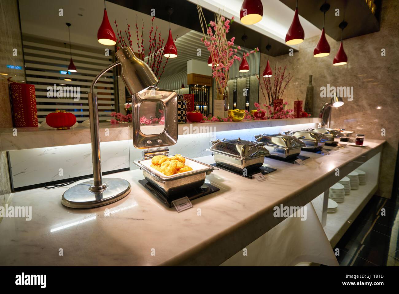 SINGAPORE - CIRCA JANUARY, 2020: smorgasbord served at Mercure ...