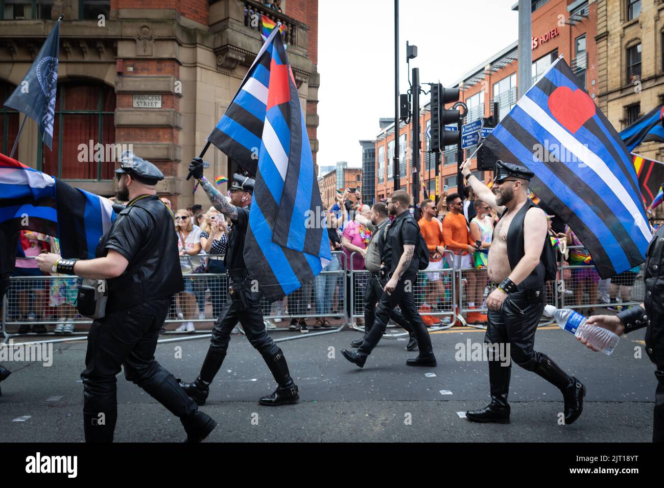 Manchester, UK. 27th Aug, 2022. The LGBTQIA community come together ...