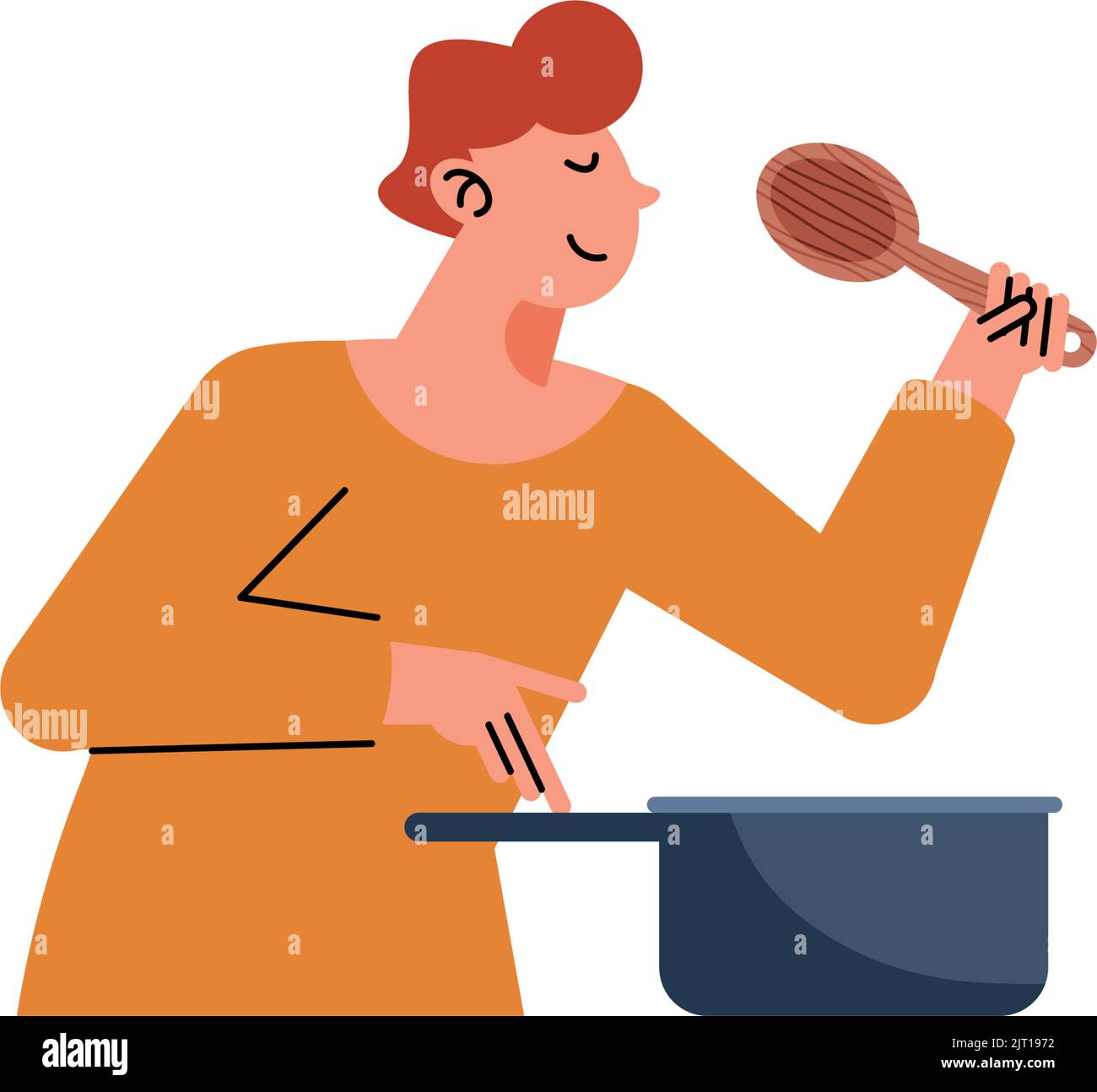 Man making pot Stock Vector Images - Alamy