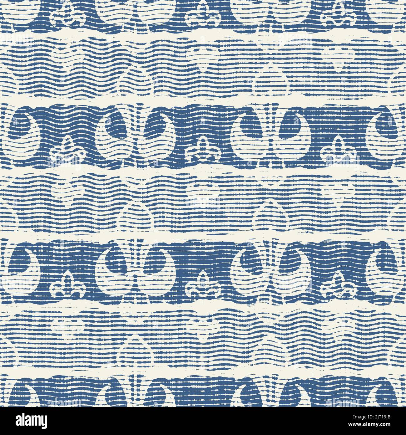 Delicate french lace effect seamless stripe pattern. Ornate provence ...