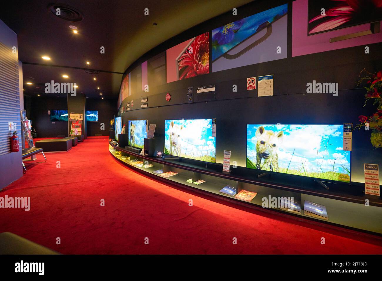 SINGAPORE - CIRCA JANUARY, 2020: interior shot of Sony Store in ...