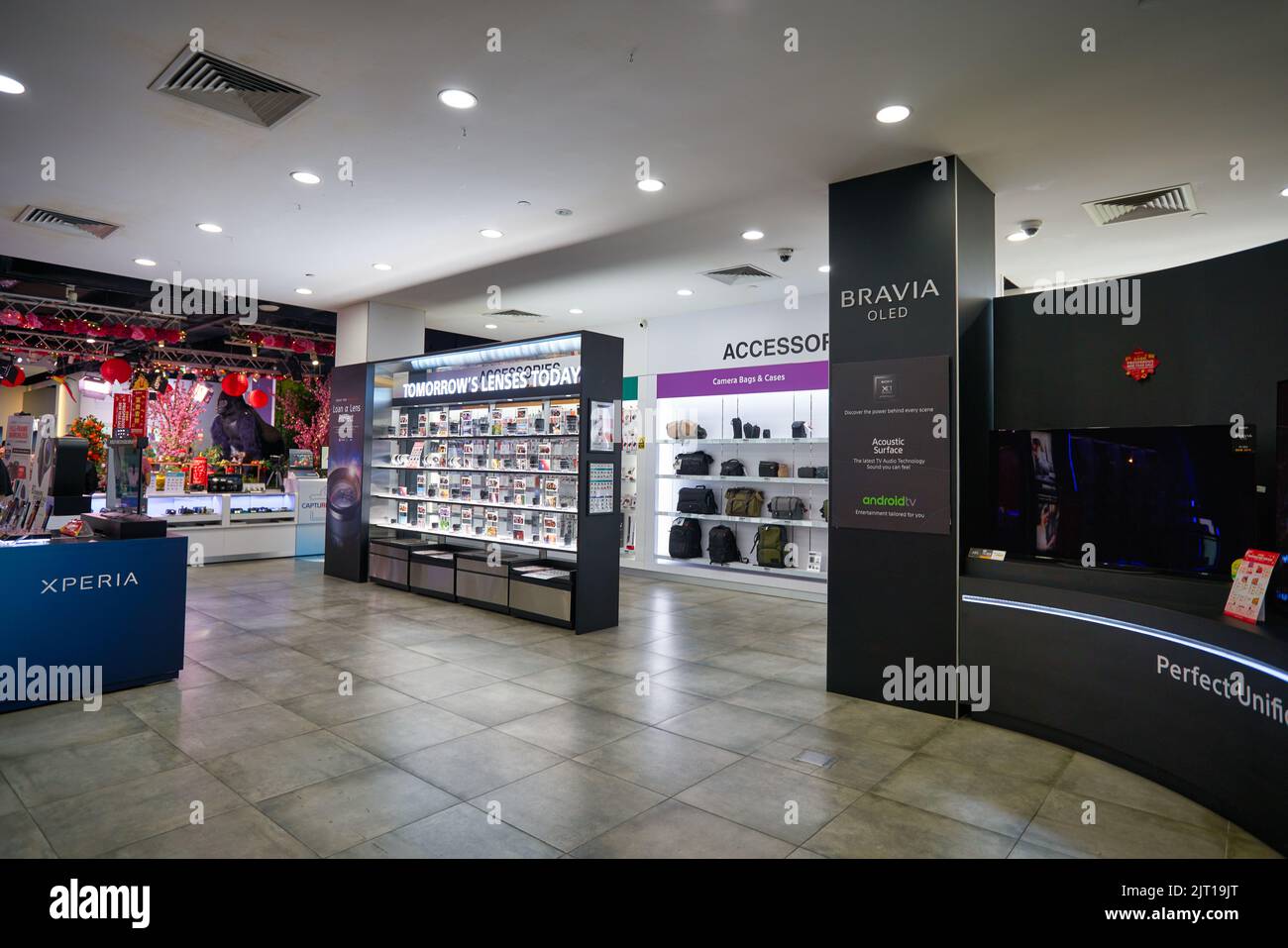 SINGAPORE - CIRCA JANUARY, 2020: interior shot of Sony Store in ...