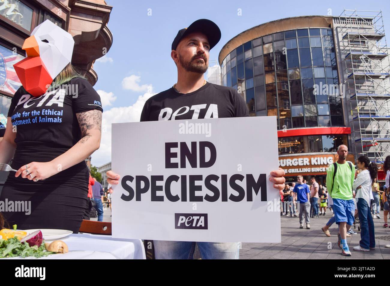 Peta protest chicken hi-res stock photography and images - Alamy