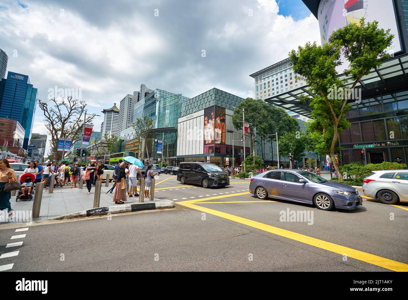 SINGAPORE - CIRCA JANUARY, 2020: street level view of Singapore Stock ...