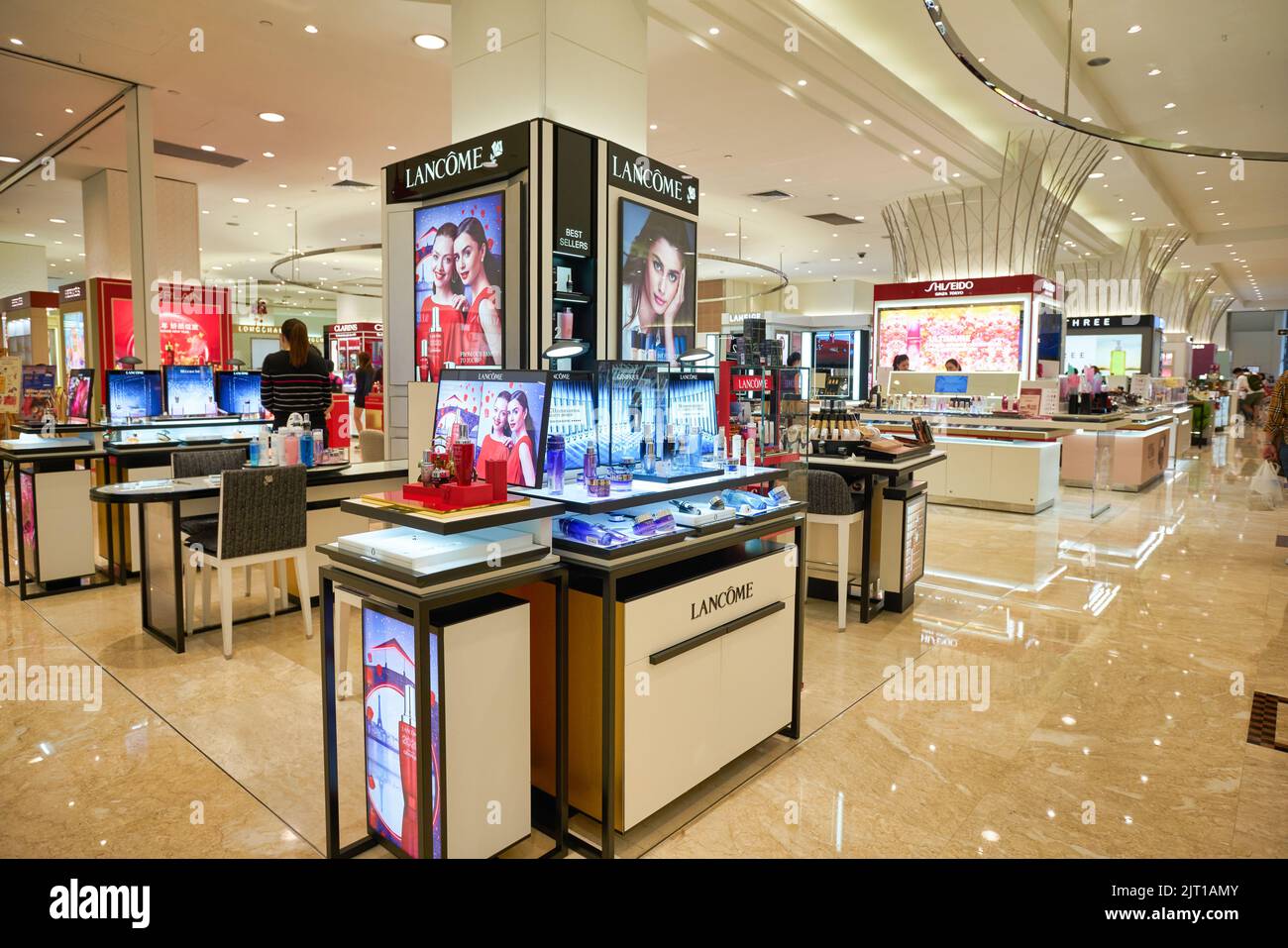 SINGAPORE - CIRCA JANUARY, 2020: Lancome cosmetics on display at ...