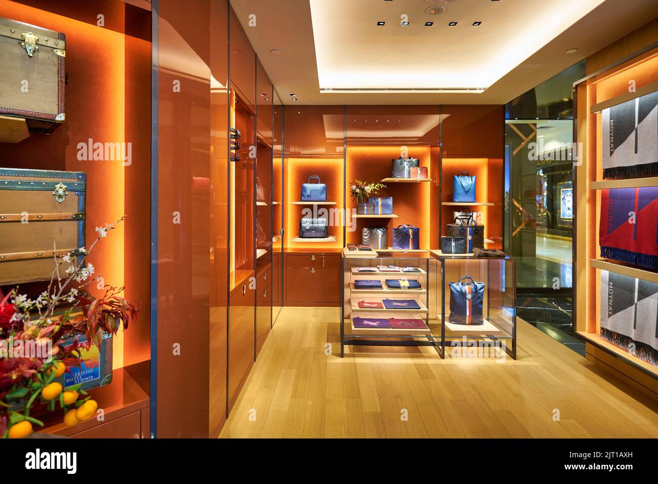 SINGAPORE - CIRCA JANUARY, 2020: interior shot of Moynat store in Nge ...