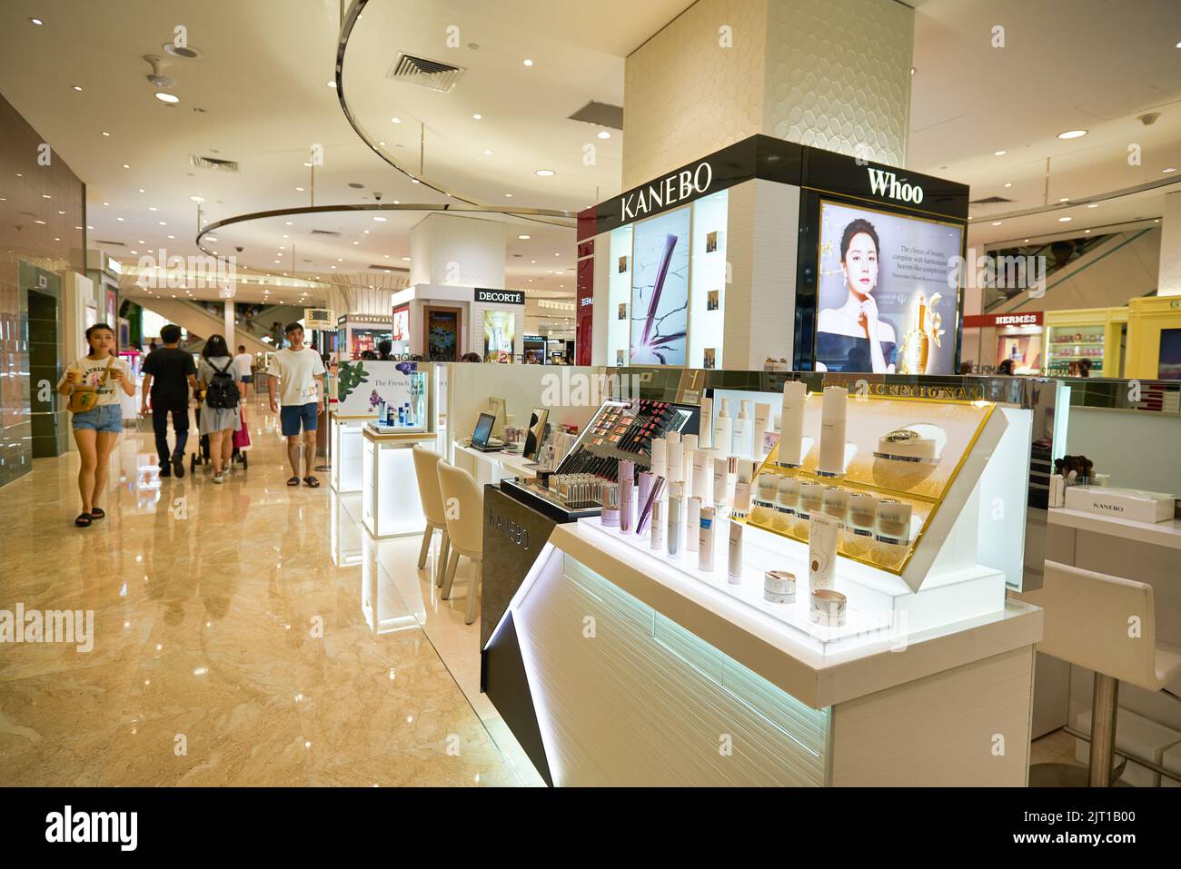 SINGAPORE - CIRCA JANUARY, 2020: Kanebo products on display at ...