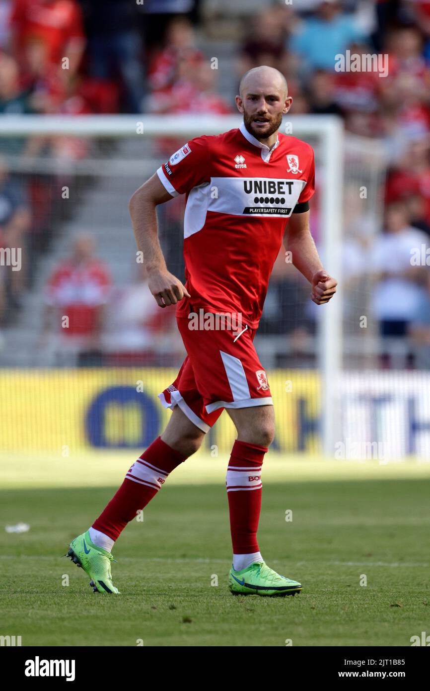 Middlesbrough's Matthew Clarke during the Sky Bet Championship match at ...