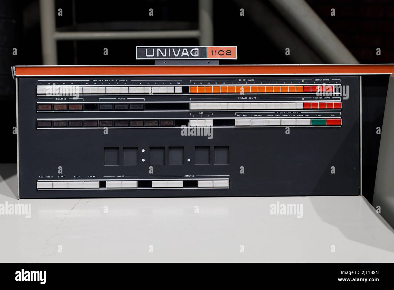 Oslo, Norway. May 01, 2022: Vintage UNIVAC 1108 computer ...
