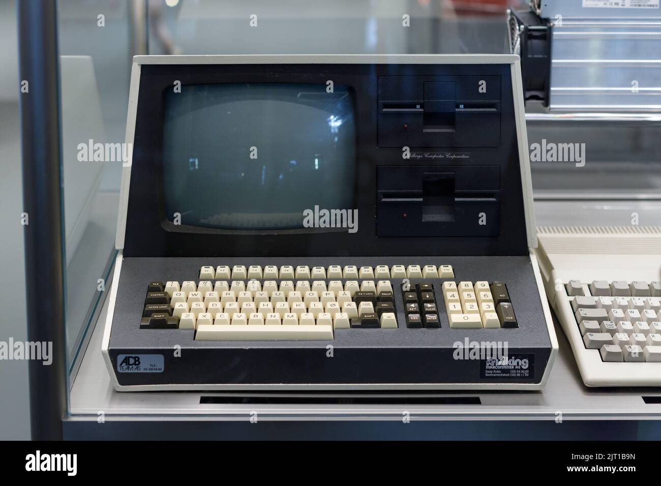 Oslo, Norway. May 01, 2022: Vintage computer "VIKING" at the Oslo ...