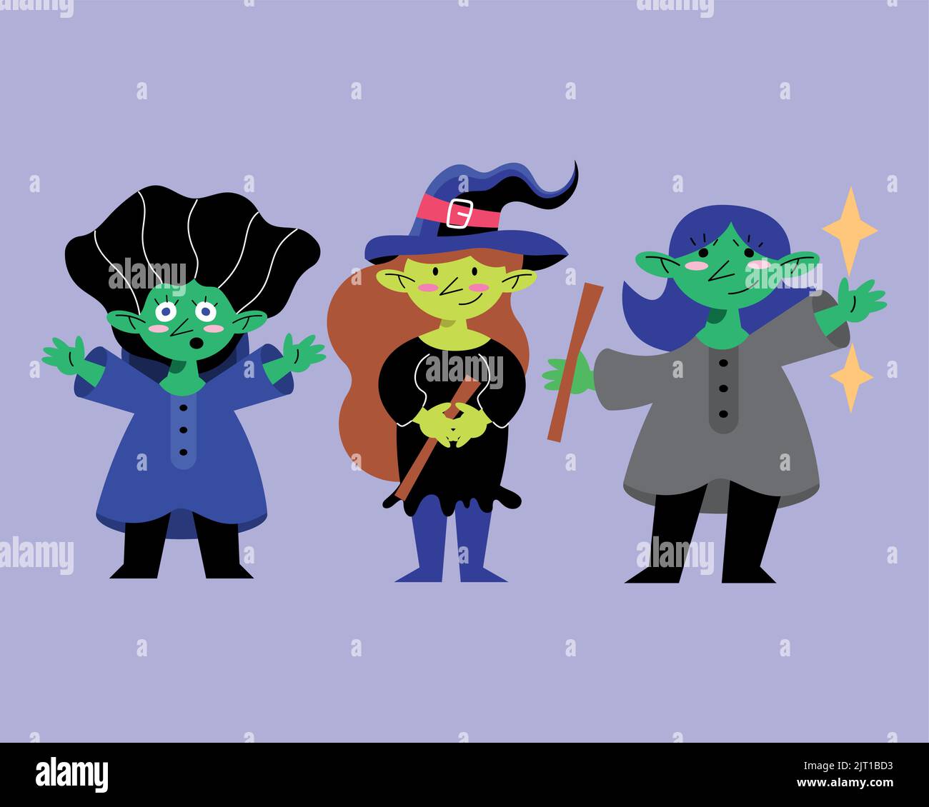 Three witches Stock Vector Images - Alamy